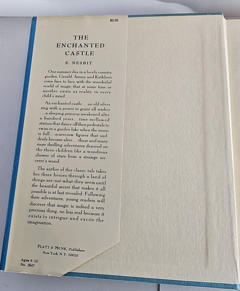 The Enchanted Castle ~~ E. Nesbit HC/DJ 1966 Illustrated by Fraser ...
