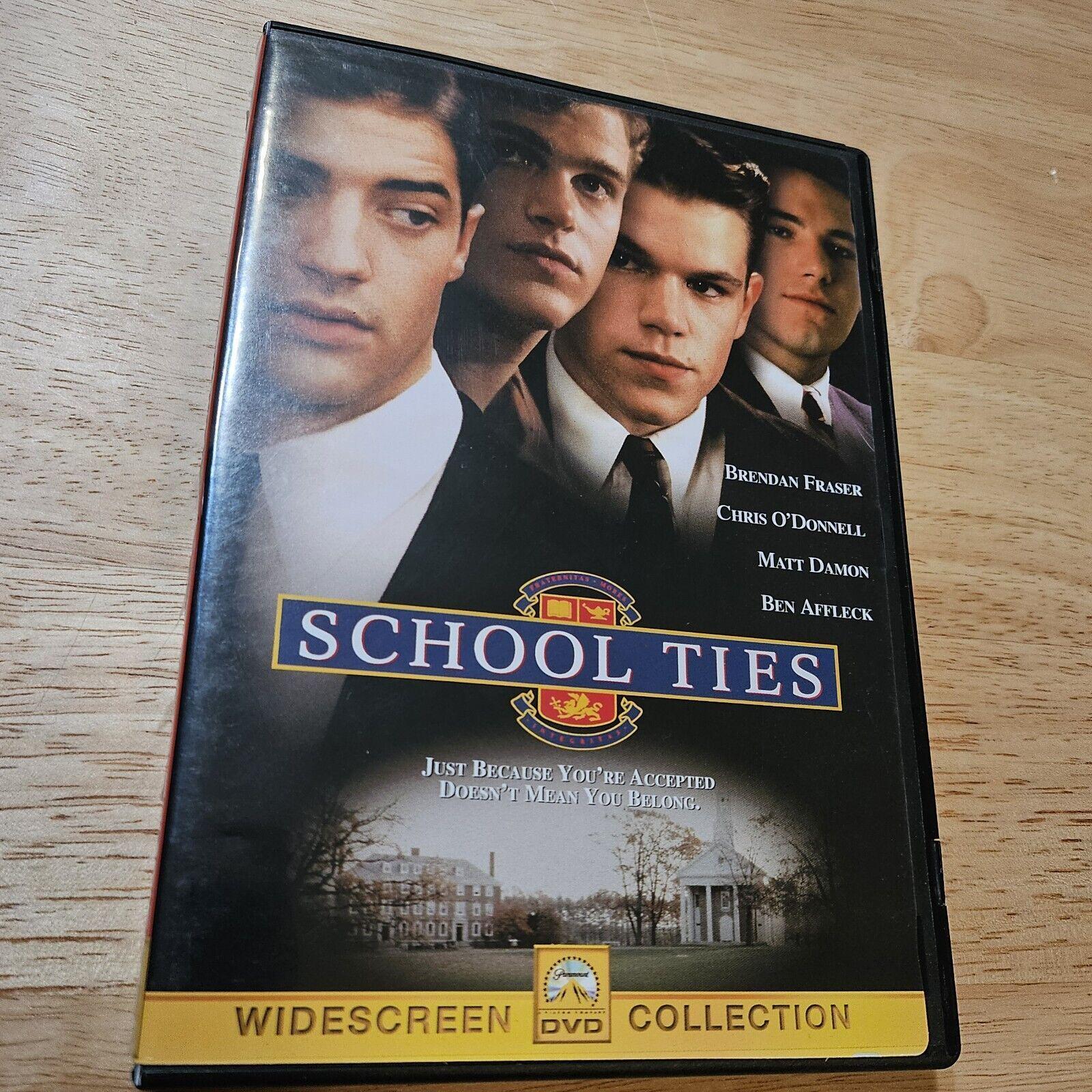 School Ties (DVD, 1999, Widescreen) Brendan Fraser, Matt Damon, Chris O ...