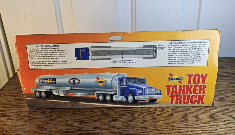 Vintage Sunoco Tanker Truck Series 1 Dual Sound Switch & Lights New in ...