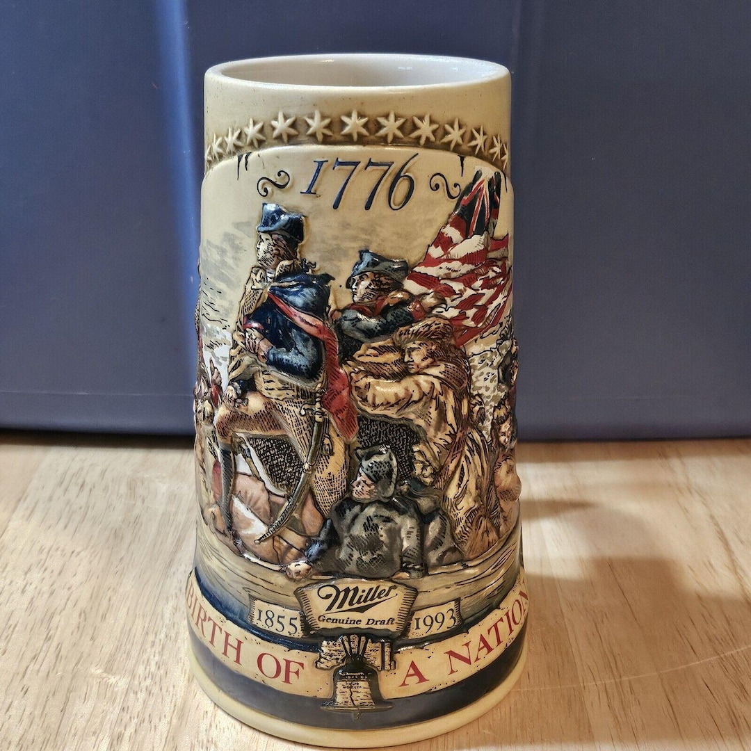 Miller Genuine Draft Beer Stein Birth of A Nation 1776 Third in A ...
