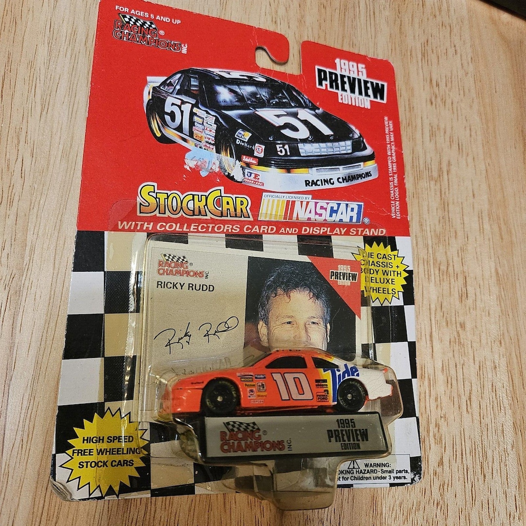 Ricky Rudd NASCAR Stock Car Racing Champions 1995 Preview Edition #10 ...