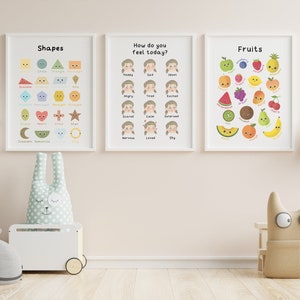 Comparatives and Superlatives Educational Poster, Adjectives, Set of 3 ...