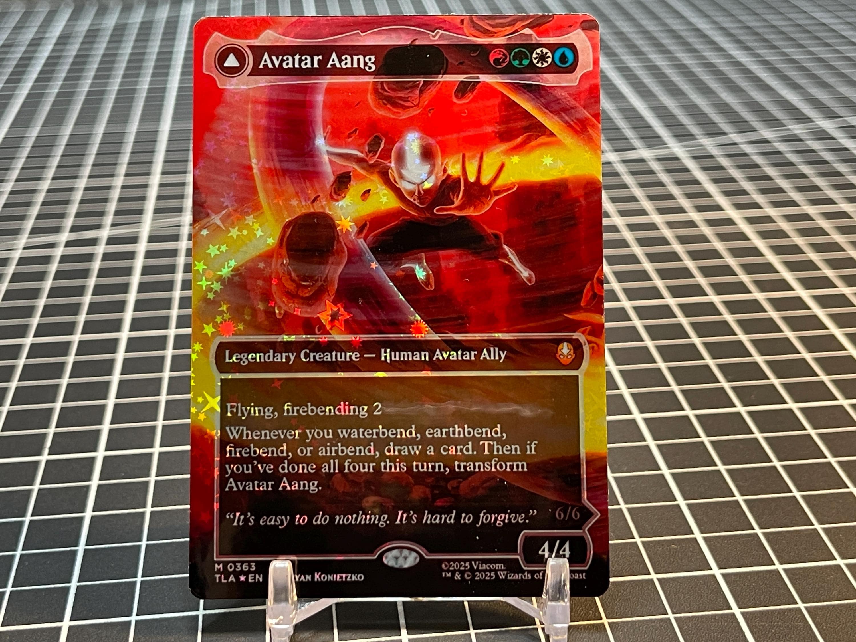 Foil Proxy Card - Avatar Aang - Star Galaxy Foil Proxy Card - Gloss ...