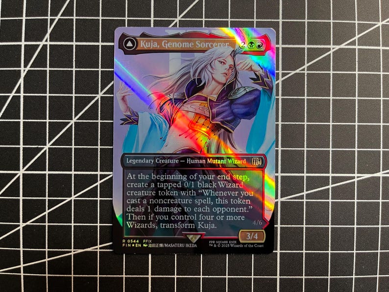 FF X MTG Holo Foil Proxy Card - Kuja, Genome Sorcerer - Diagonal ...