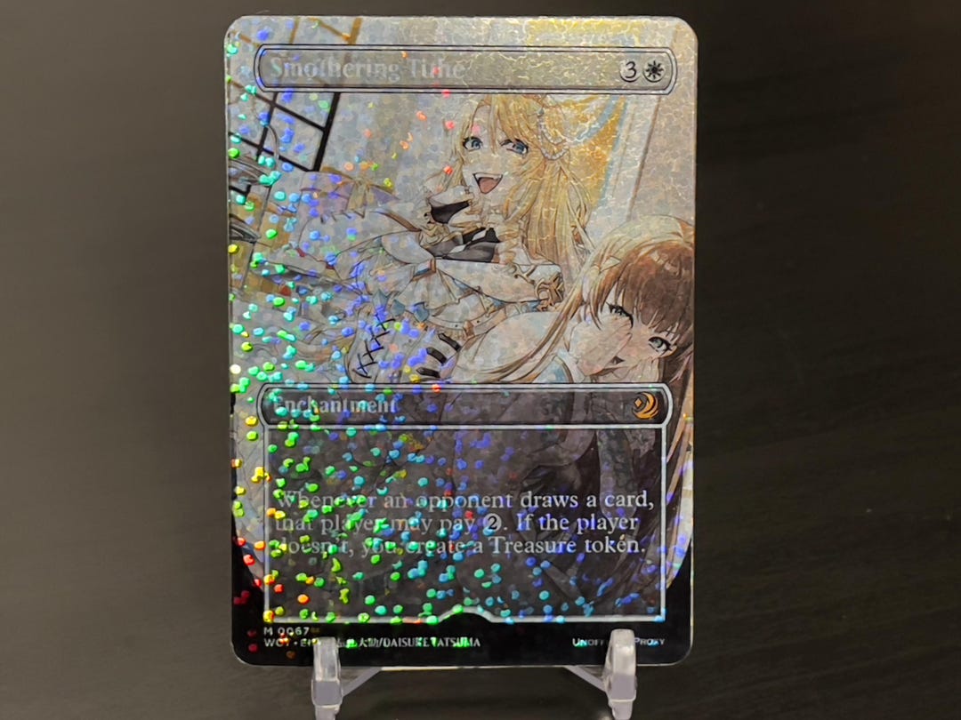 Confetti Foil Proxy Card- Smothering Tithe - Gloss Finish- Very Sparkly - Etsy