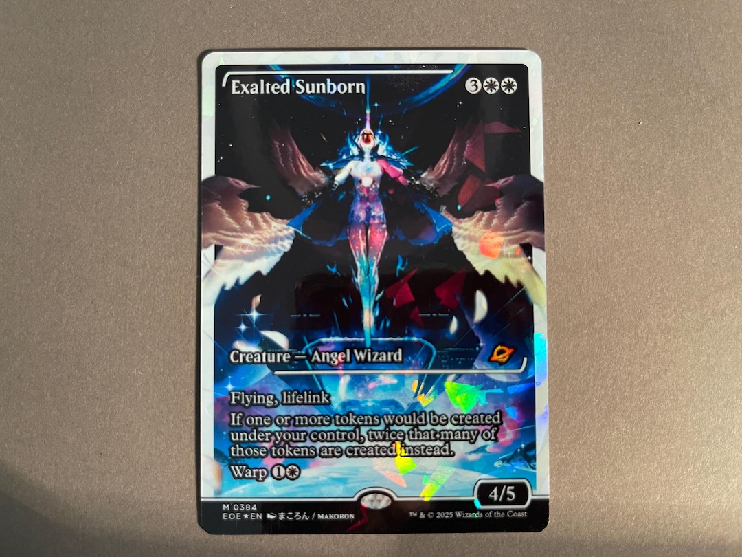 Fracture Foil Holo Proxy Card - Exalted Sunborn - Gloss Finish - - Etsy