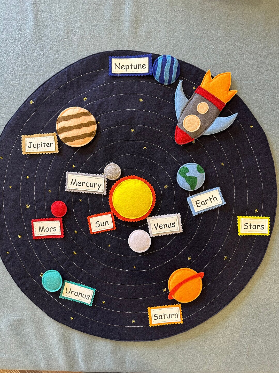 Montessori Toy Space Busy Board Space Chart Board Toddlers Preschool ...