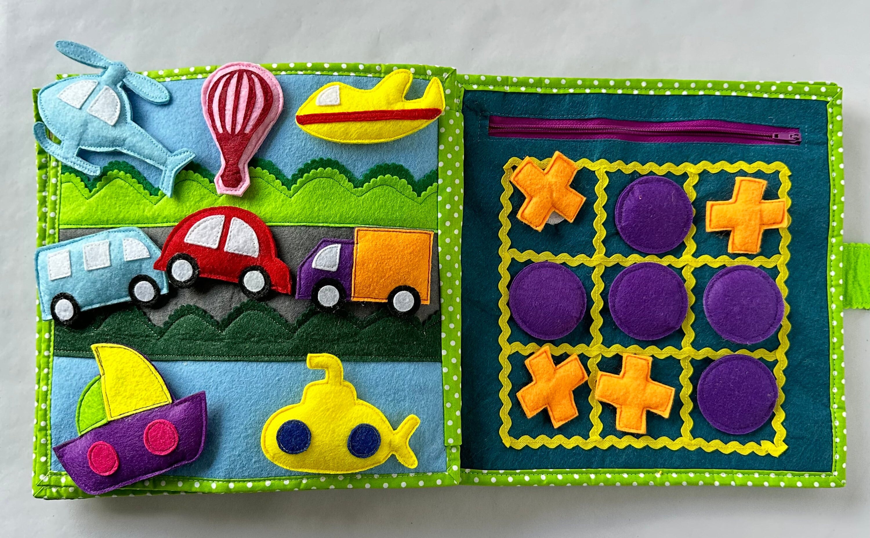 Montessori Busy Book Activity Book | Montessori Toy Interactive Book ...