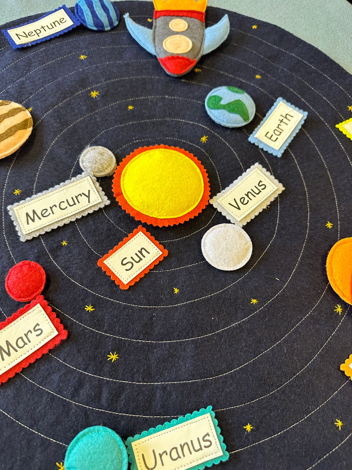 Montessori Toy Space Busy Board Space Chart Board Toddlers Preschool ...