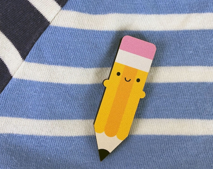 Pencil Brooch - Etsy