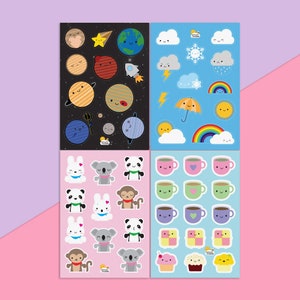 Super Cute Kawaii Animal Stickers - Etsy