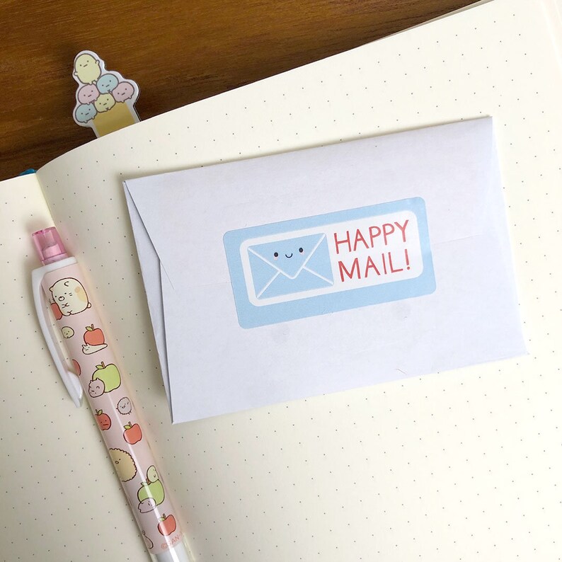 Happy Mail Kawaii Stickers | Etsy