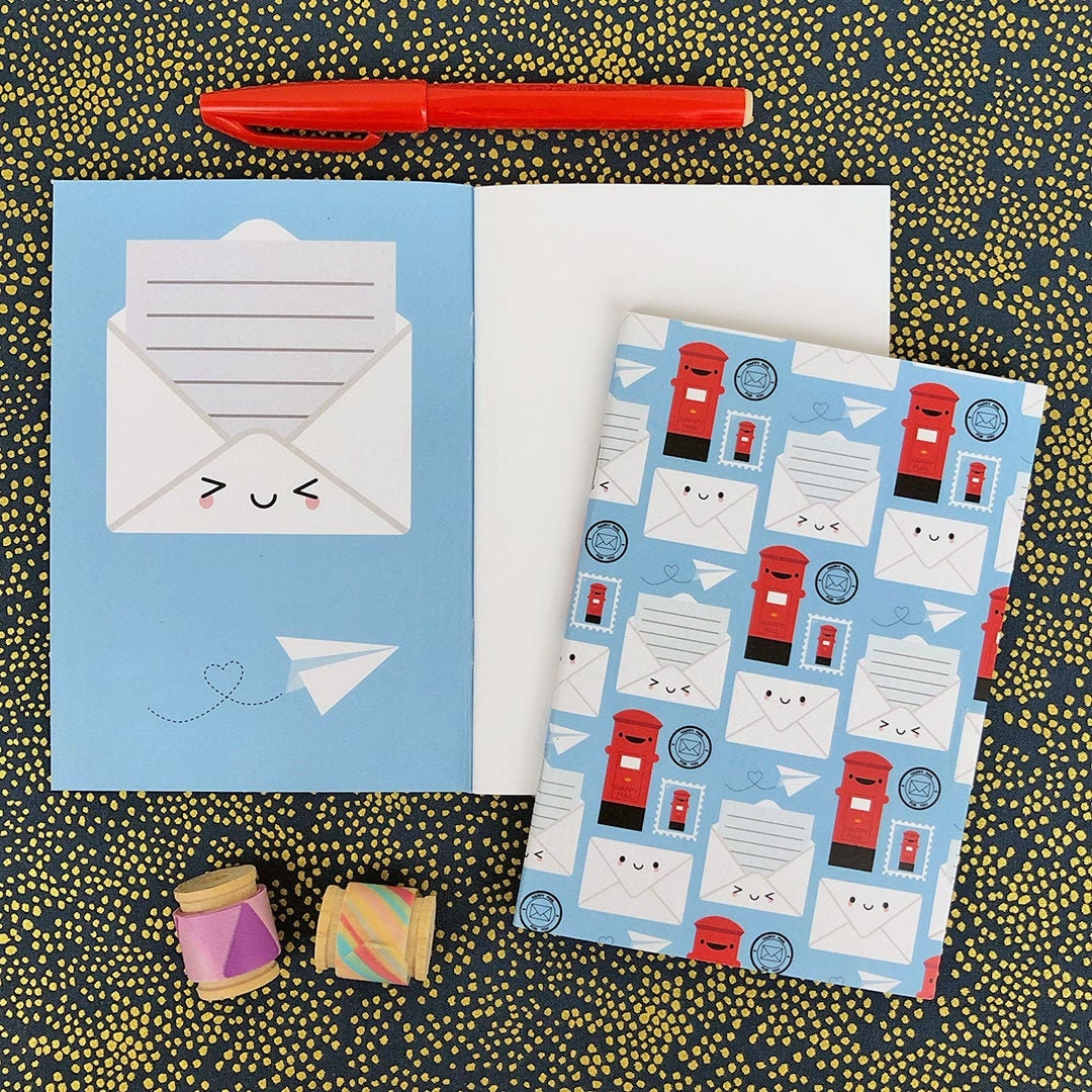 Happy Mail Kawaii Pocket Notebook - Etsy