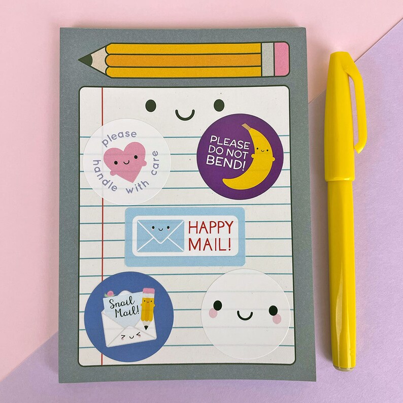 Happy Mail Kawaii Stickers - Etsy