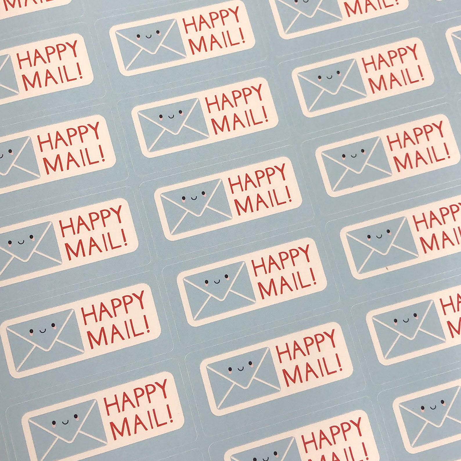 Happy Mail Kawaii Stickers - Etsy