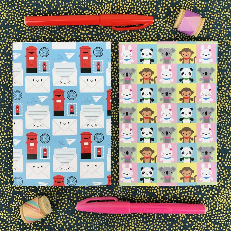 Happy Mail Kawaii Pocket Notebook - Etsy