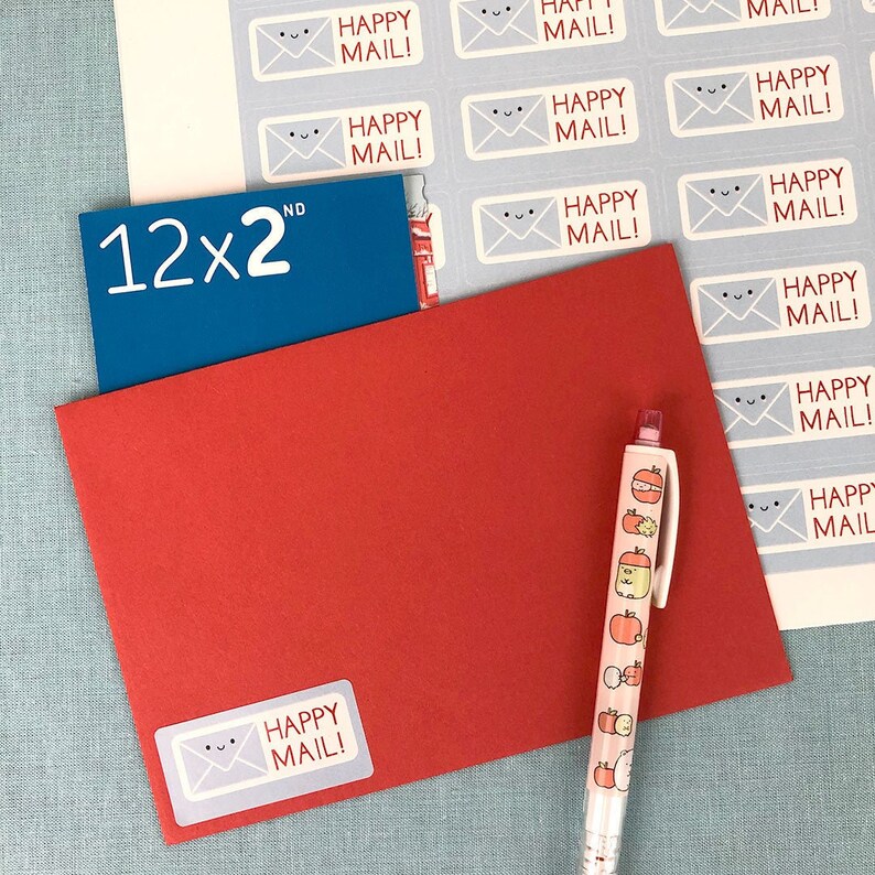 Happy Mail Kawaii Stickers - Etsy