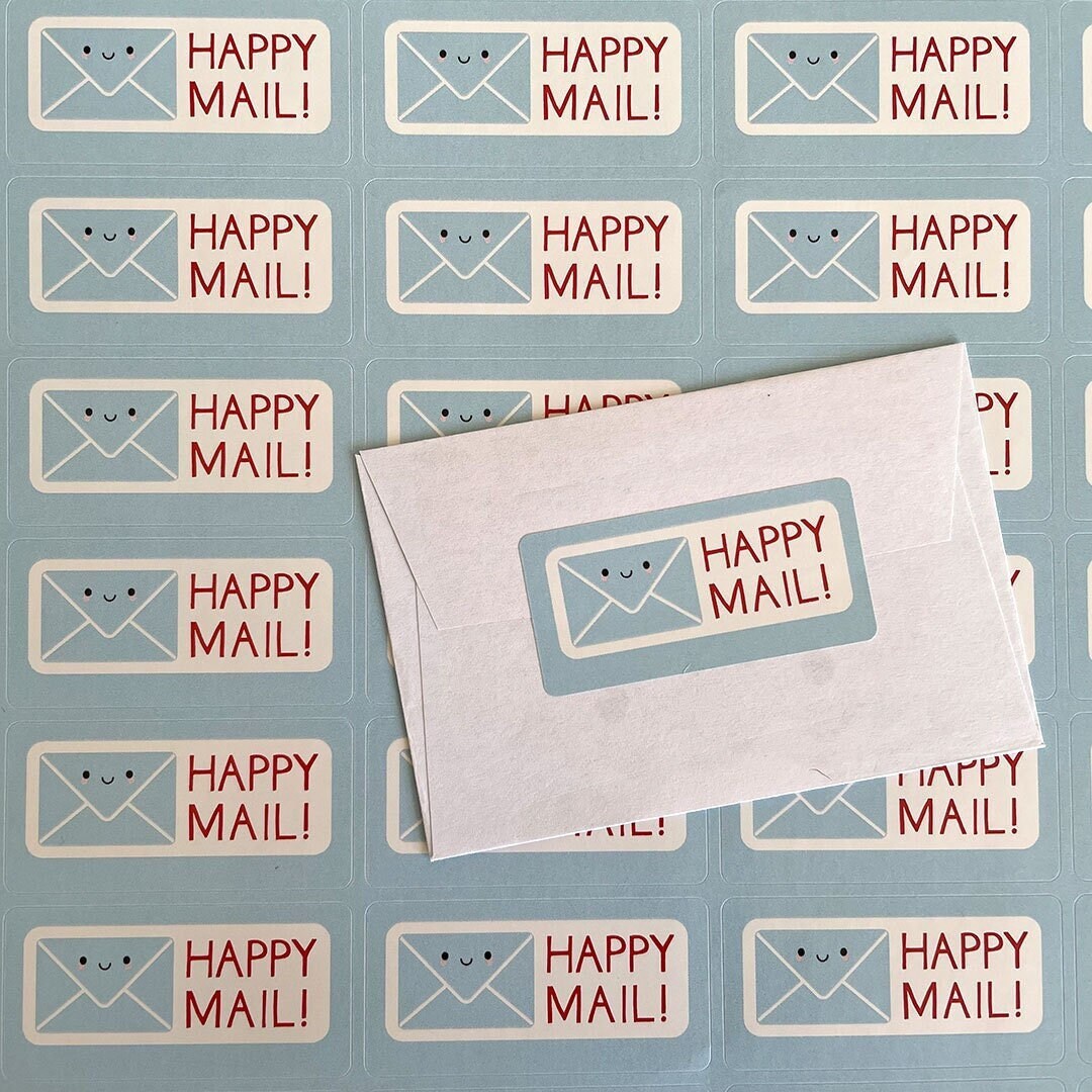Happy Mail Kawaii Stickers - Etsy