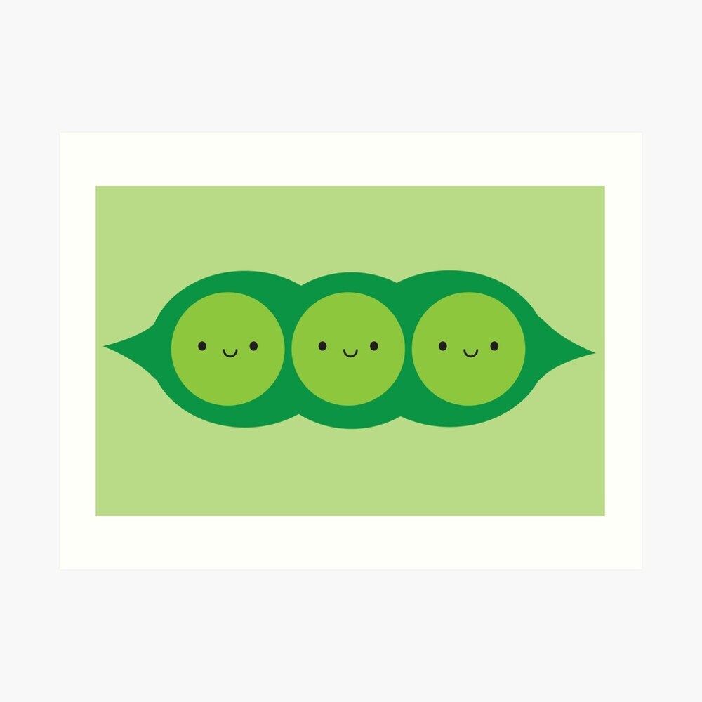 Kawaii Peas in a Pod Cross Stitch Pattern PDF CHART - Etsy