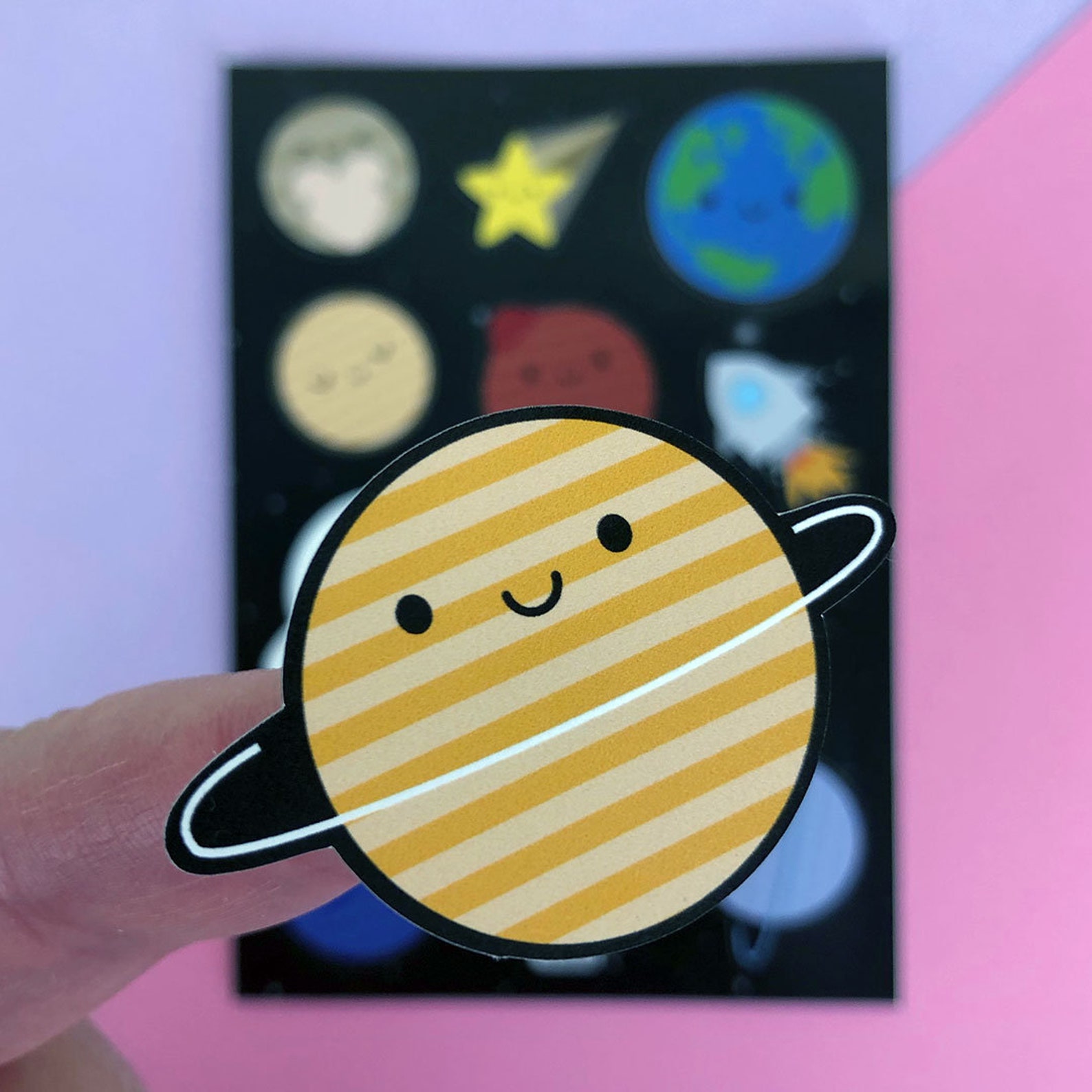 Kawaii Solar System Space Stickers - Etsy