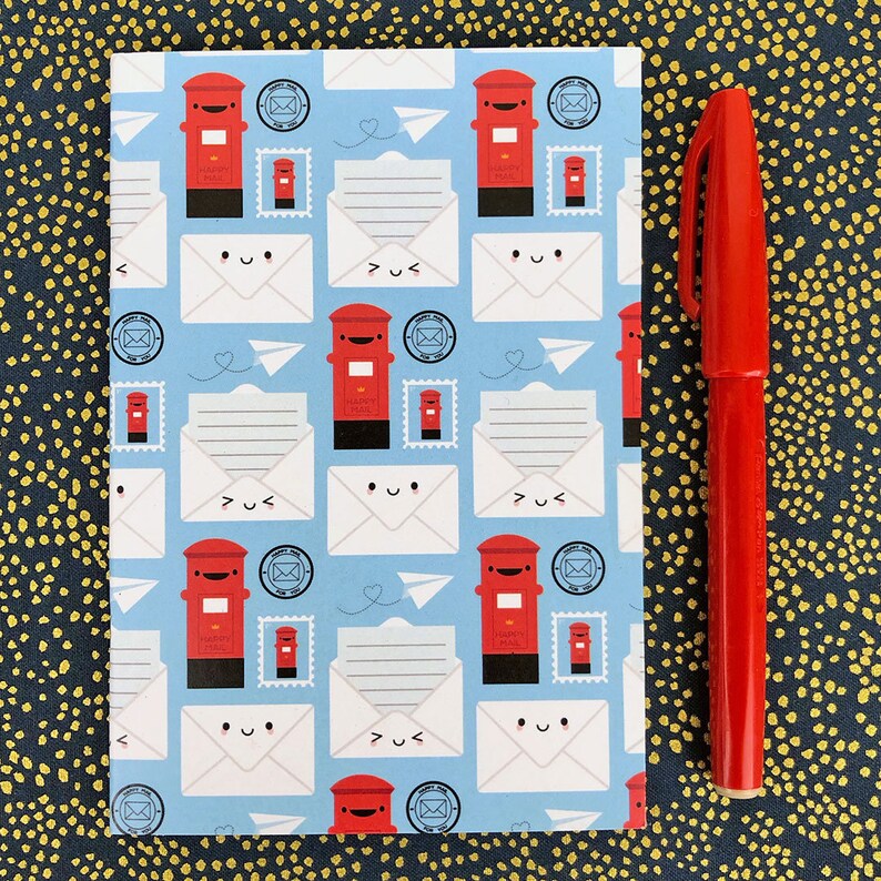 Happy Mail Kawaii Pocket Notebook - Etsy