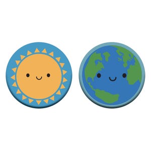 Kawaii Solar System Badges - Planets in Space - Etsy