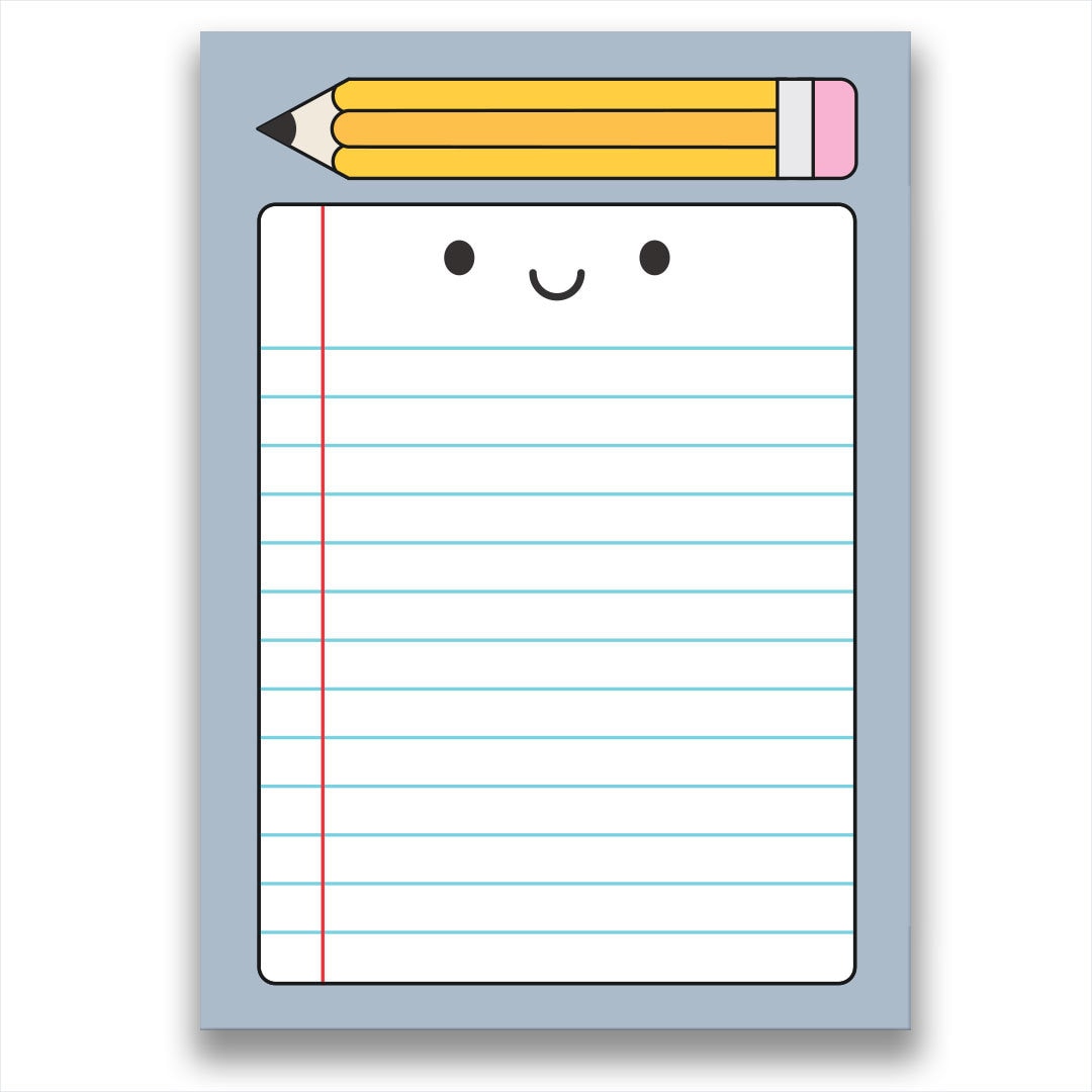 Happy Stationery Kawaii Notepad for Lists | Etsy