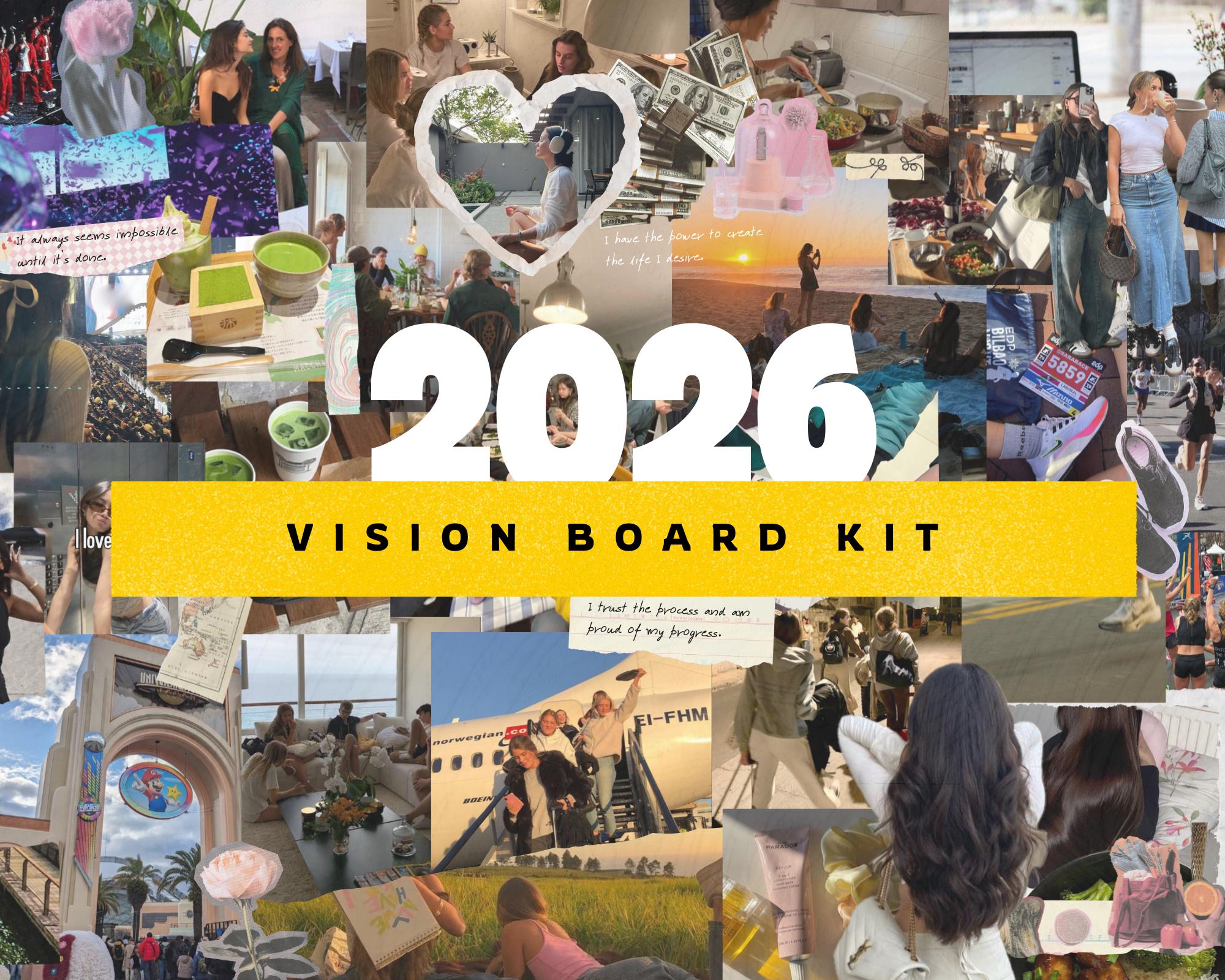 2026 Vision Board Kit With Printables Including Quotes - Etsy