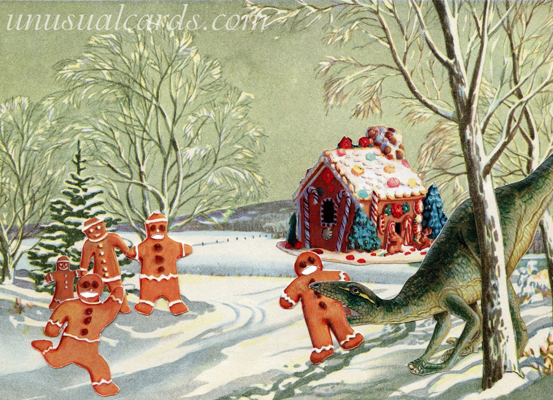 Can't Catch Me I'm the Gingerbread Man -box Set of Christmas Cards From ...