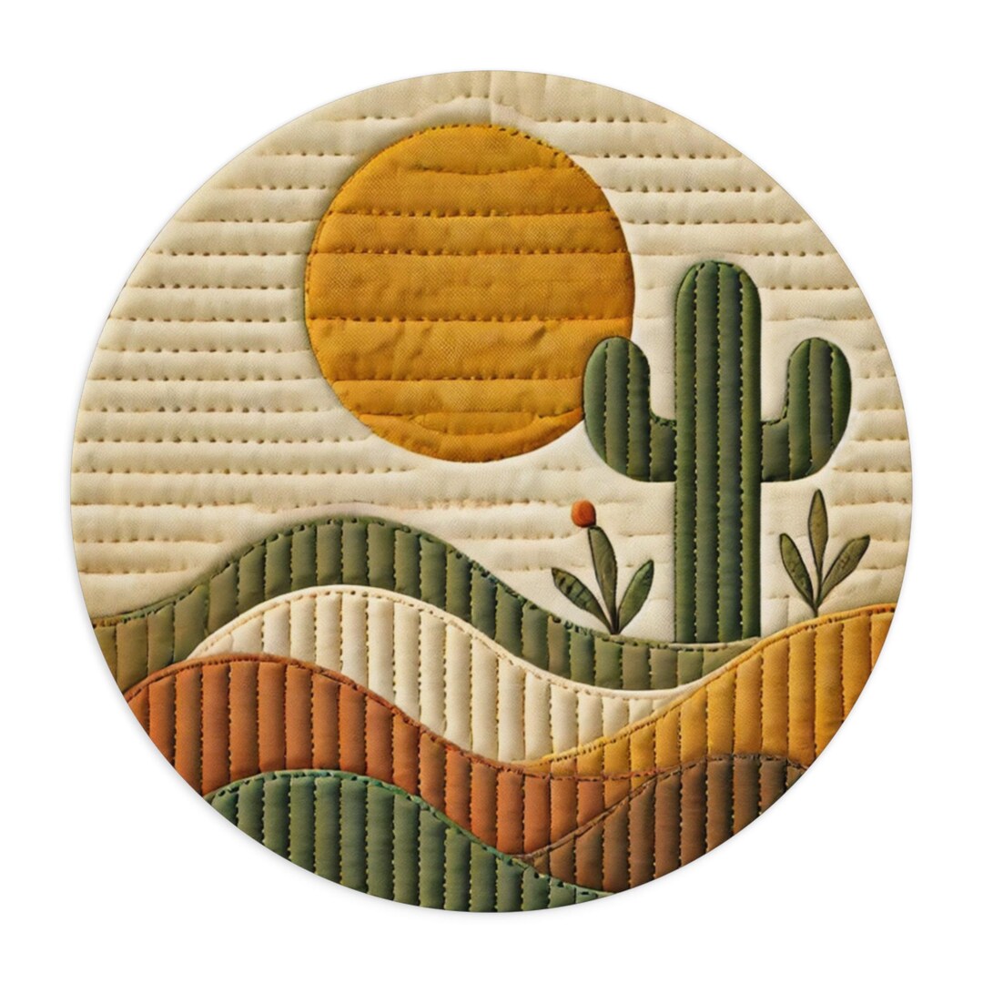 The Quilted Desert Mouse Pad - Etsy
