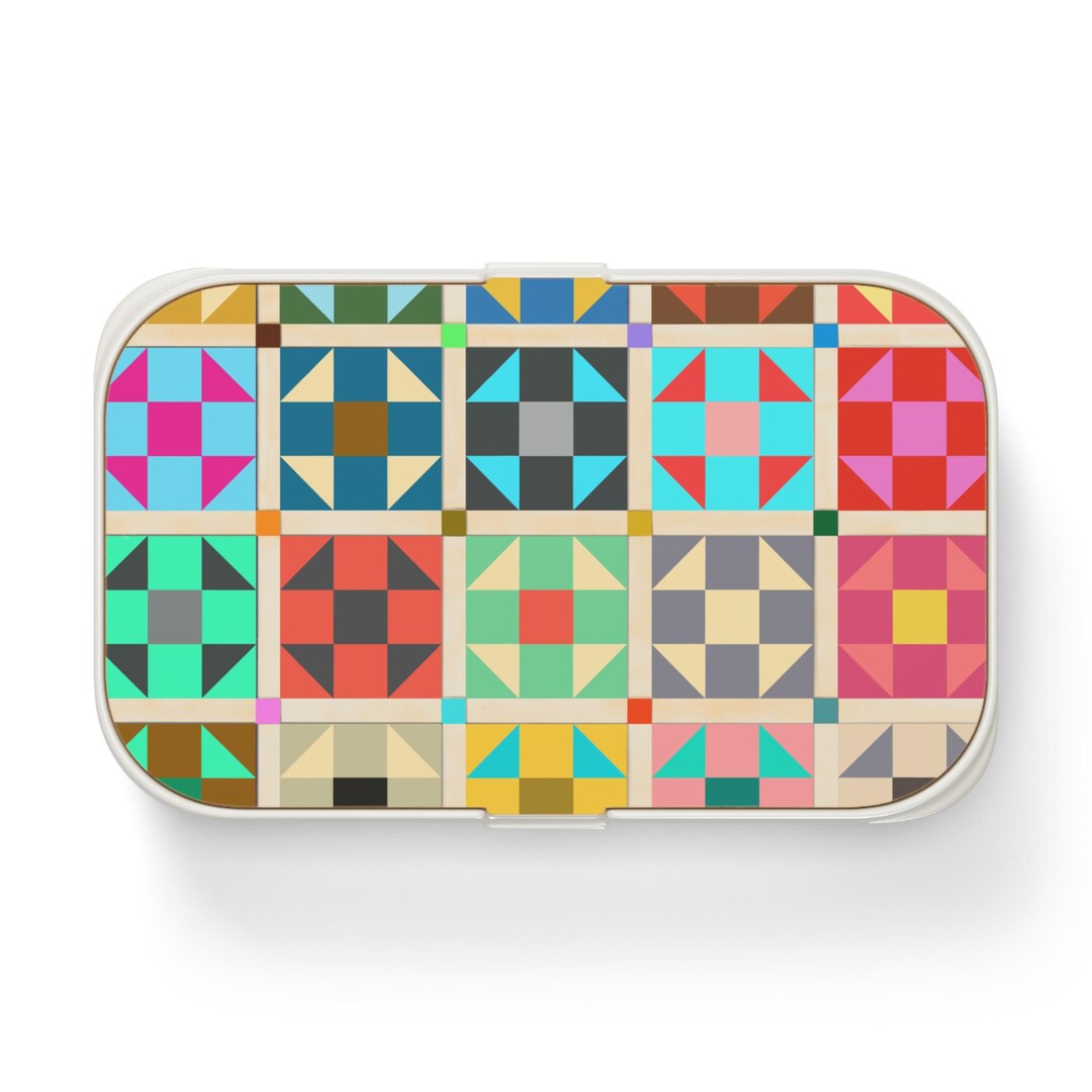 Shoo Fly Quilt Patchwork Bento Box - Etsy