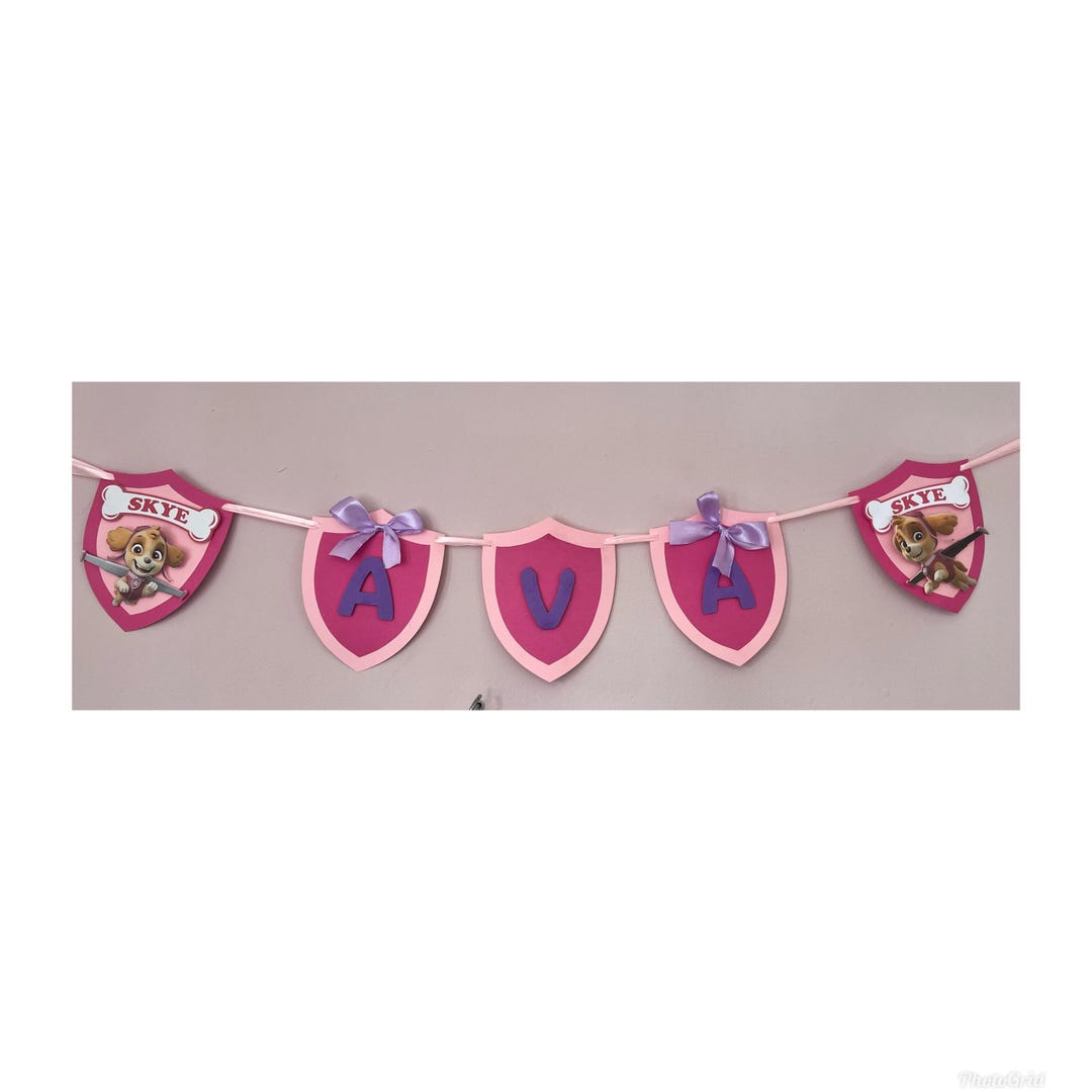 Paw Patrol Skye Banner - Etsy