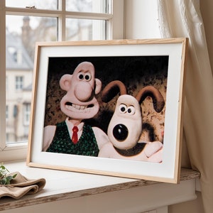Wallace and Gromit Poster Home Photograph Print, Wall Art Decor, 90s ...