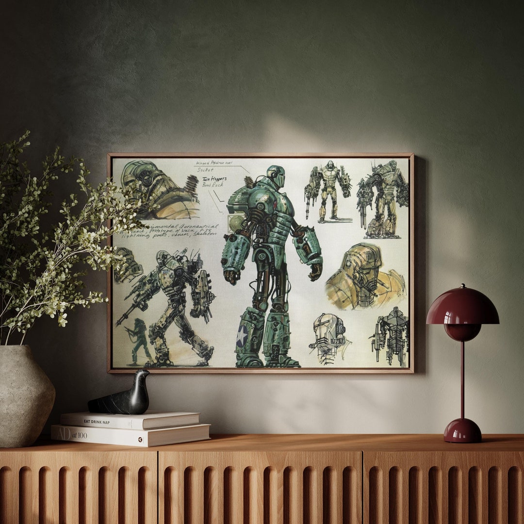 Fallout Liberty Prime Poster - Vintage Print, Retro Wall Decor, Gamer ...