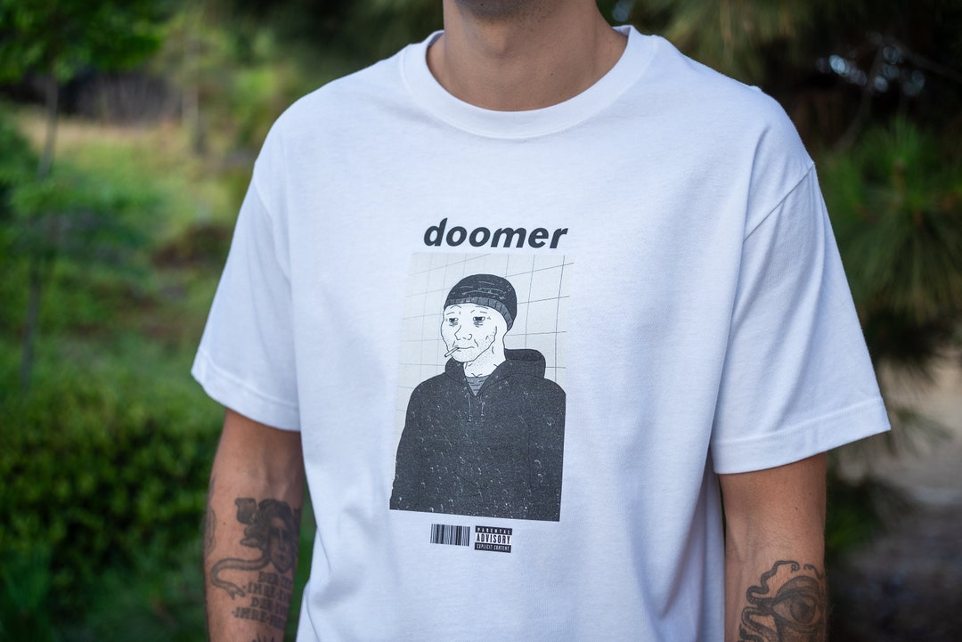 Doomer Meme Graphic T-shirt | 100% Cotton, Oversized Fit - Etsy