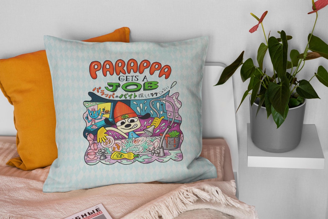 Parappa the Rapper Pillow, Reversible Um Jammer Lammy Design, Soft ...