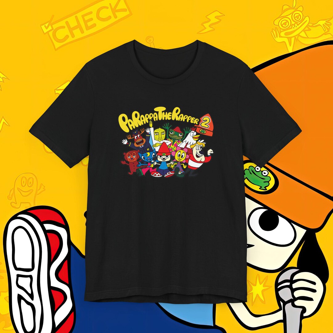 Parappa the Rapper T-shirt - 90s Gamer Tee - Retro Music Video Game ...