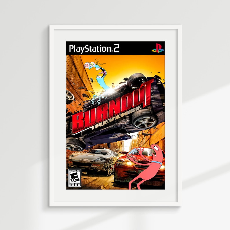 Smiling Friends Burnout Revenge Poster | Funny Matte Wall Art - Etsy