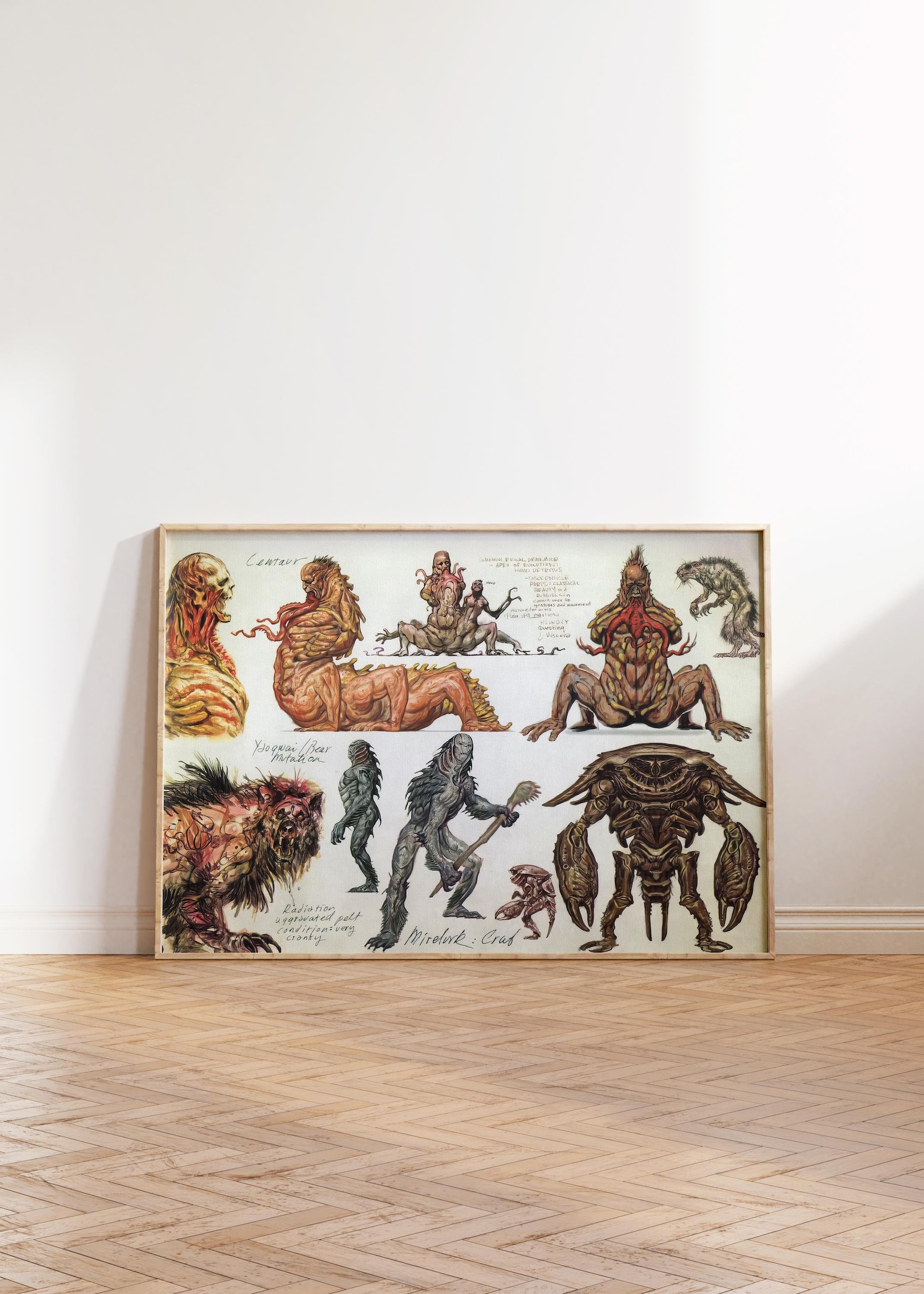 Fallout Monsters Poster | Vintage-inspired Gaming Art Print | Unique ...