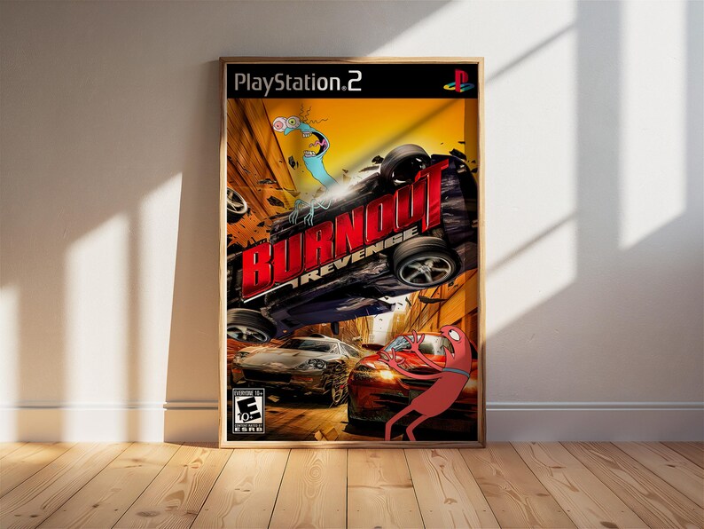 Smiling Friends Burnout Revenge Poster | Funny Matte Wall Art - Etsy