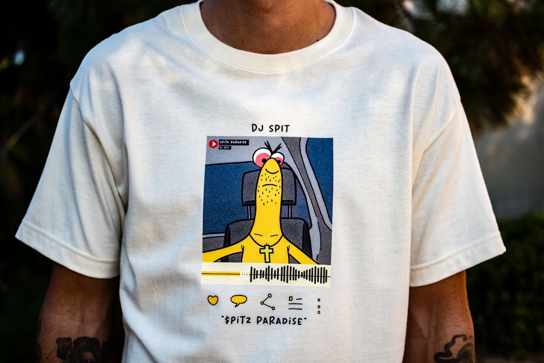 Smiling Friends DJ Spit T-shirt | Unisex Graphic Tee | Funny Cartoon ...