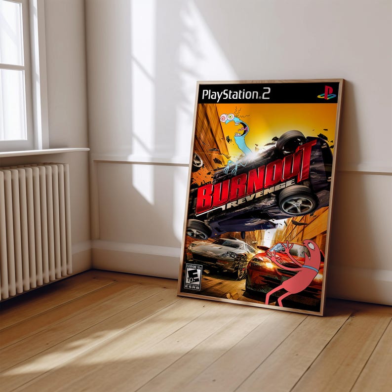 Smiling Friends Burnout Revenge Poster | Funny Matte Wall Art - Etsy
