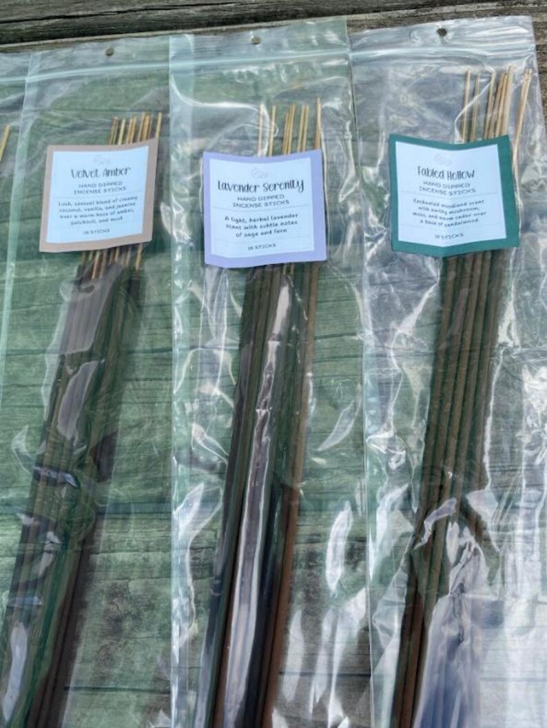 Hand Dipped Incense | Incense Sticks | Choose Your Favorite Scent ...