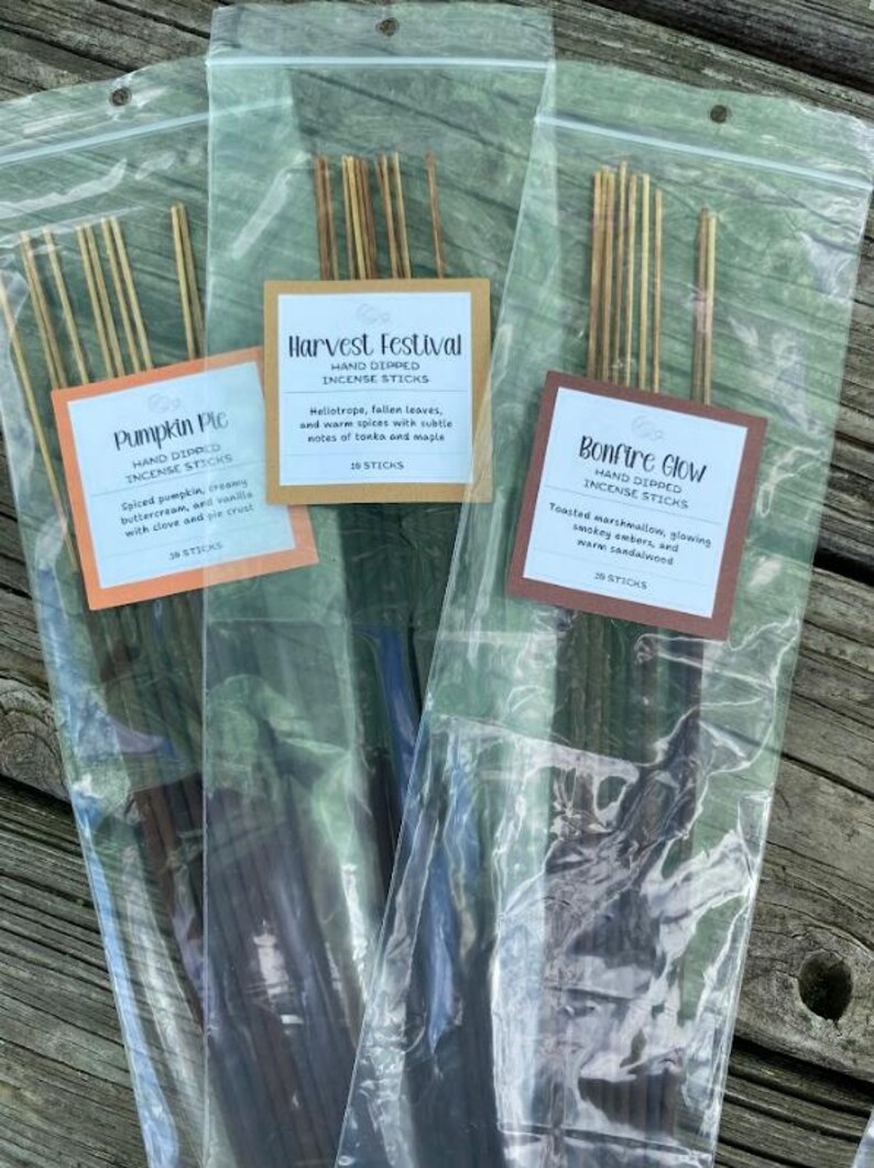 Hand Dipped Incense | Incense Sticks | Choose Your Favorite Scent ...