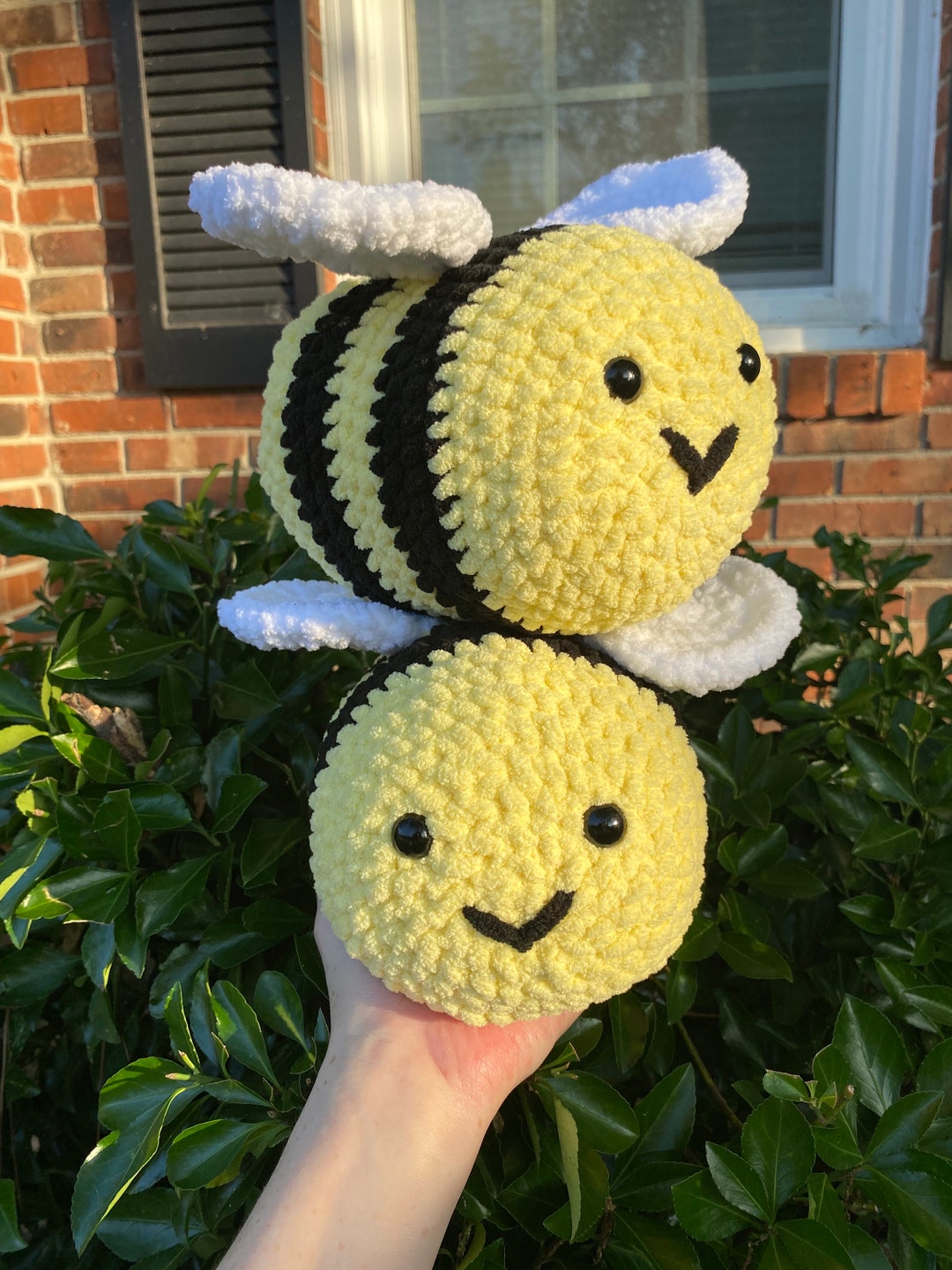 Bee Plushie Crochet Amigurumi Chunky Bee Plush - Etsy