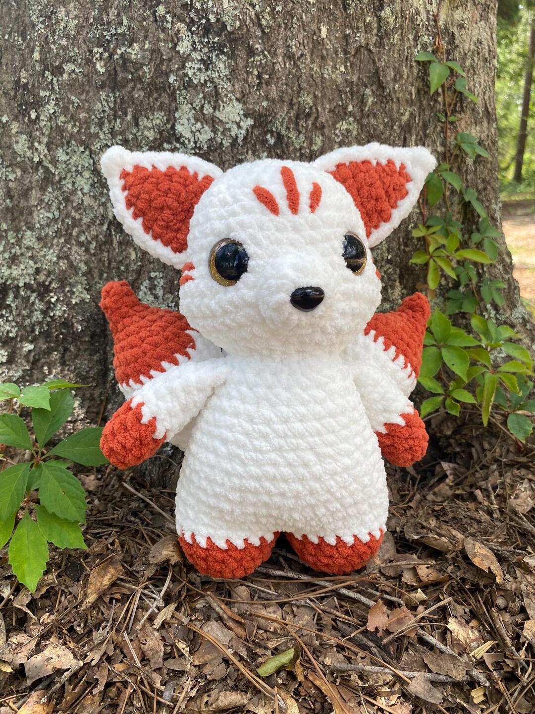 Kitsune Plushie | Inari | Kitsune Crochet Plush | Crochet Kitsune Gift ...