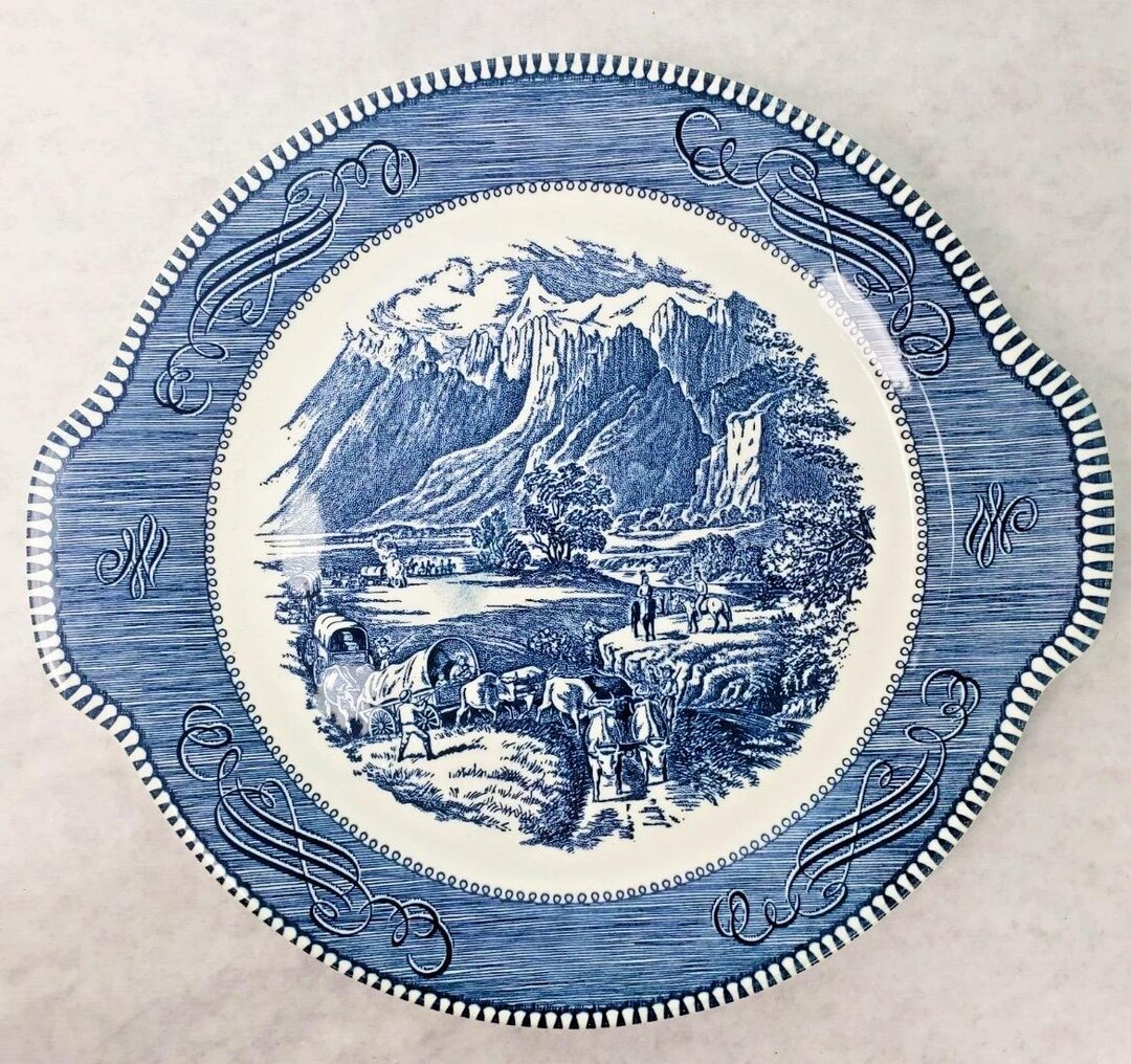 Royal (USA) China - Currier and Ives “the ROCKY MOUNTAINS” Handled ...