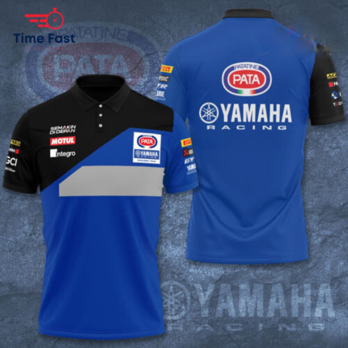Personalized Yamaha Factory Racing Apparels 3D Racing Polo Shirt, S-5XL ...