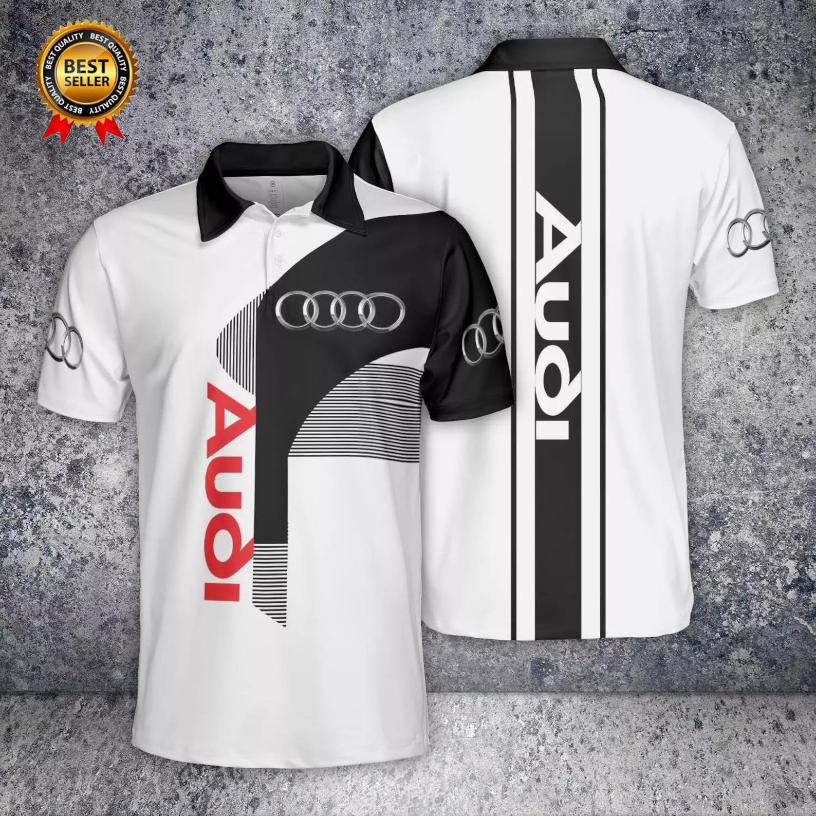 Audi Racing Team 3D Printed Polo Shirt Men's Size S-5XL - Etsy