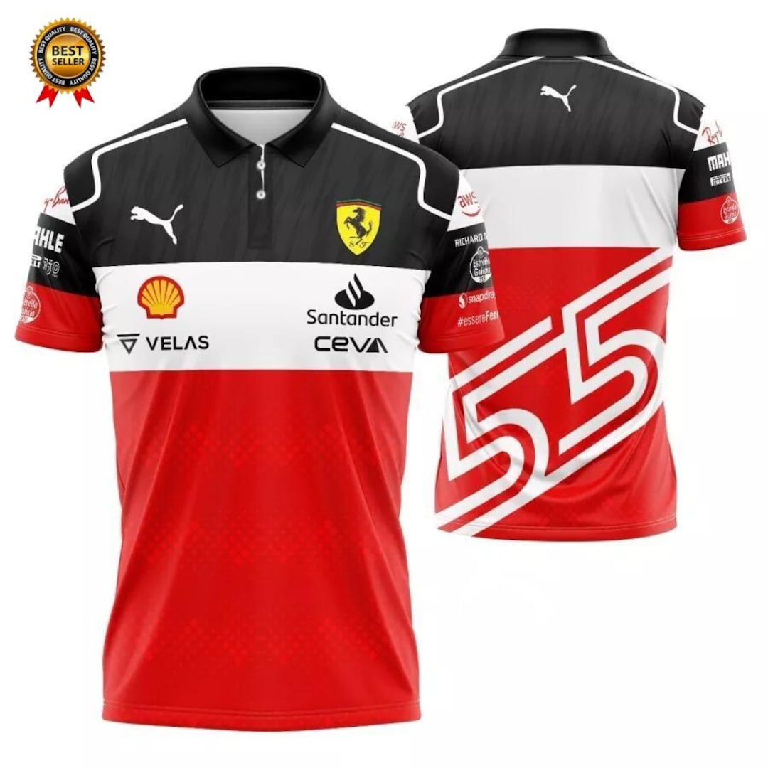 Ferrari Summer F1 Racing Polo Shirt, S-5XL - Etsy